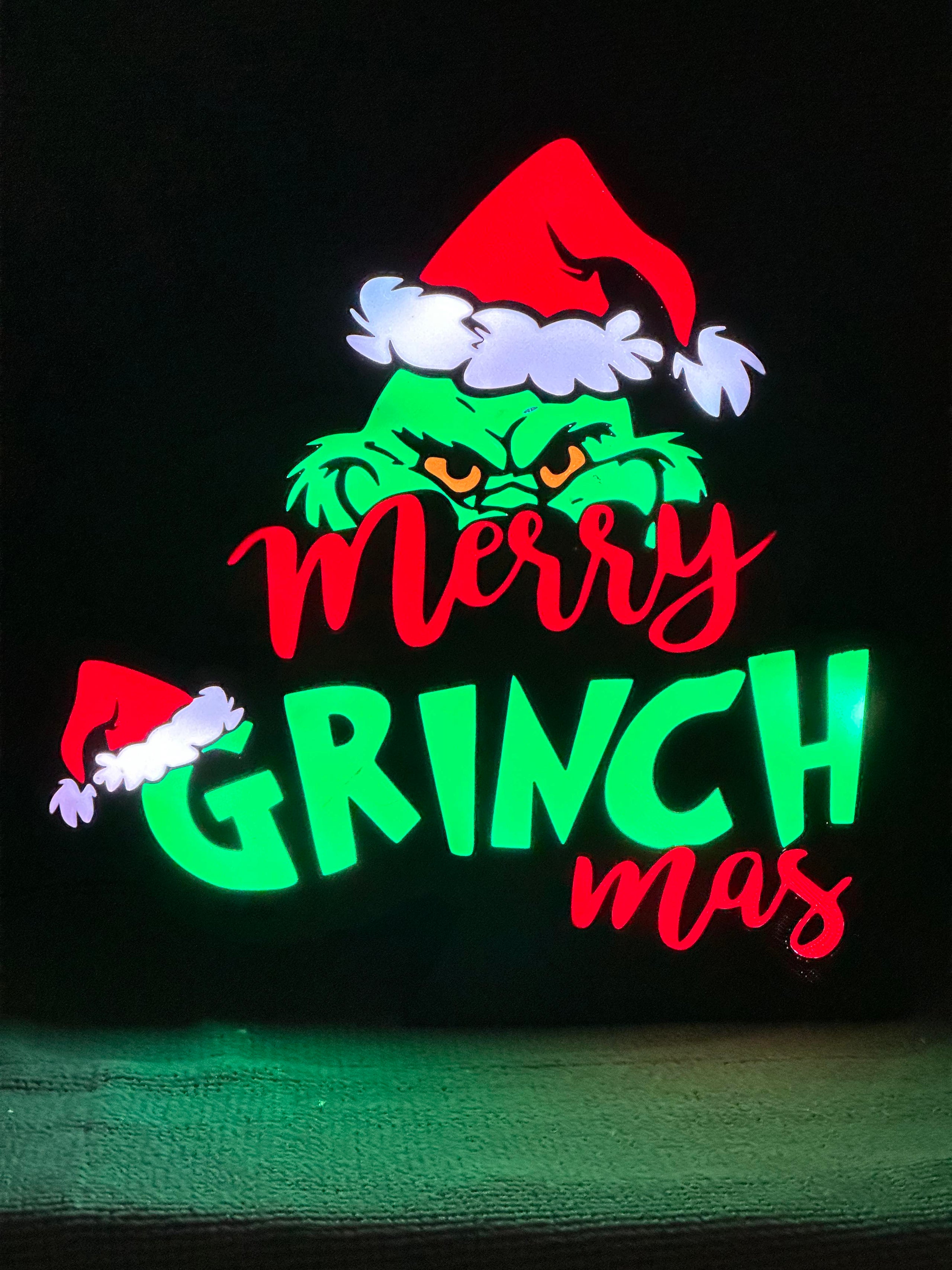 3D The Grinch Lightbox | HLR Creations